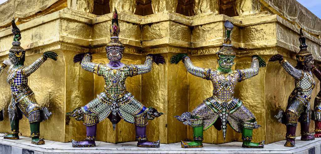 Les Yakshas (ou Yaks) - Bouddhisme - Phuket - Temples -Thaïlande